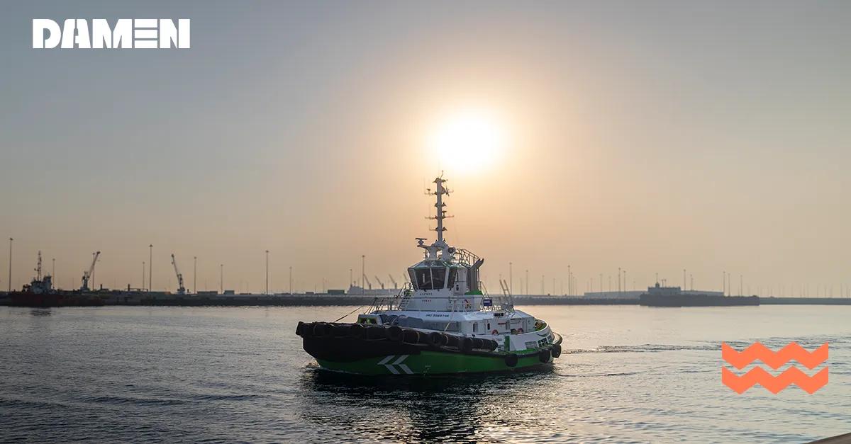 SAFEEN Group’s RSD-E Tug 2513 achieves Guinness World Record™️ - Damen