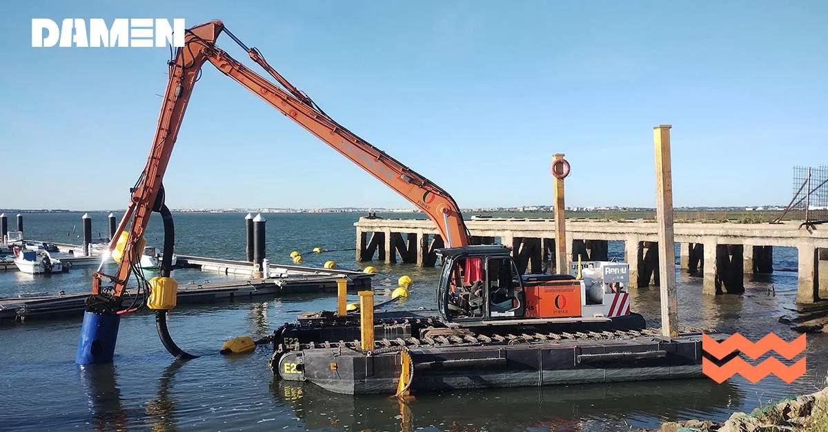 Marina dredging with DOP150 - Damen