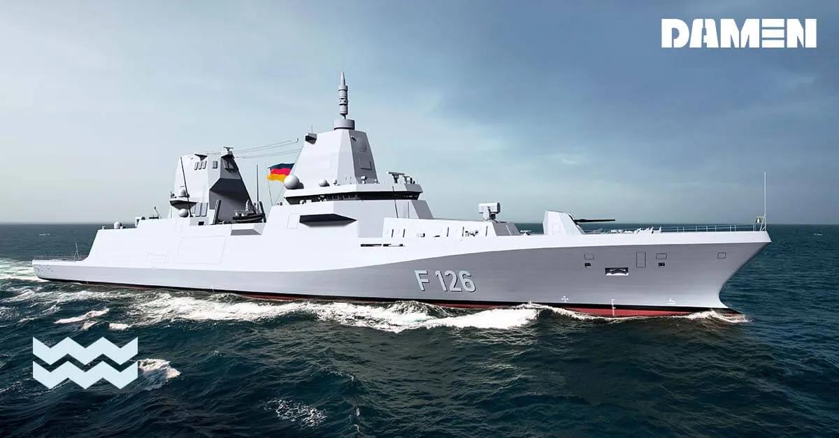 Construction starts on German Navy's first F126 frigate - Damen