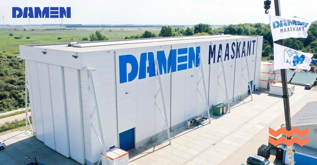 Damen Maaskant celebrates new yard hall opening - Damen