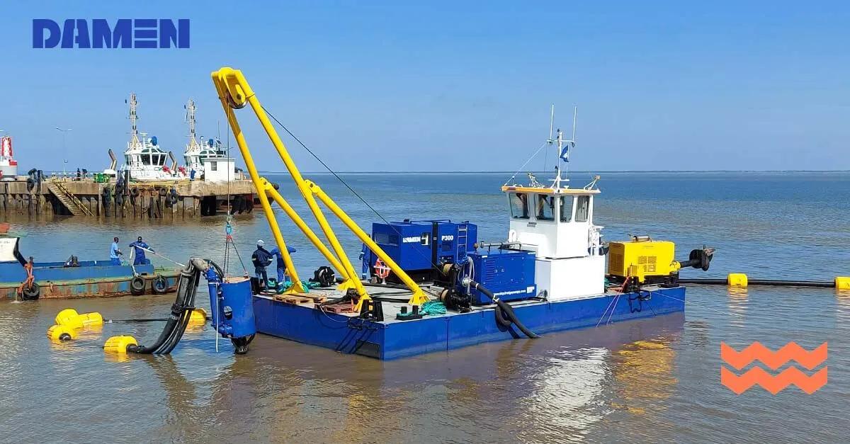 Damen delivers modular DOP Dredger to Mozambique - Damen