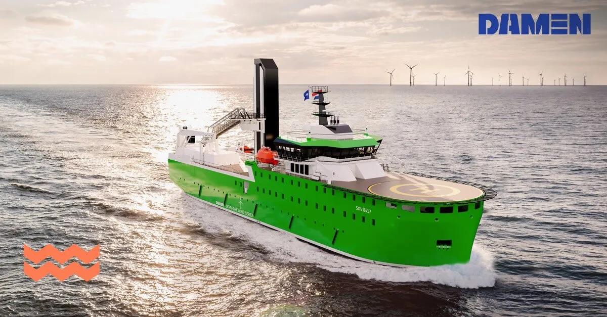 Supporting the energy transition with sustainable ships - Damen