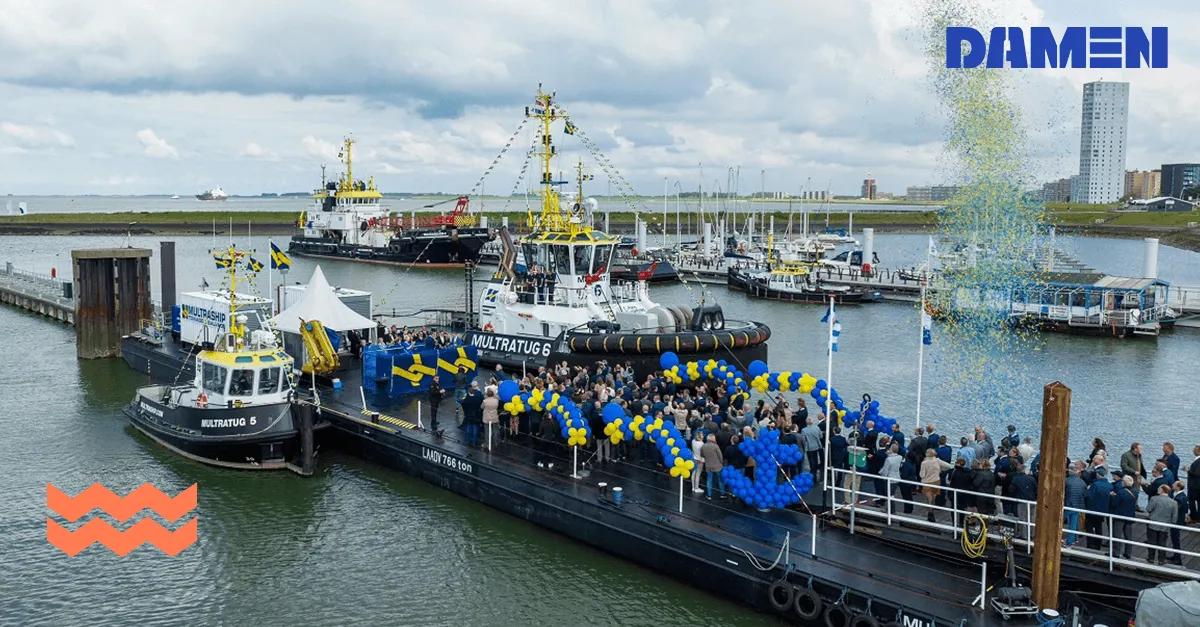 Multraship names two Damen tugs in Terneuzen - Damen