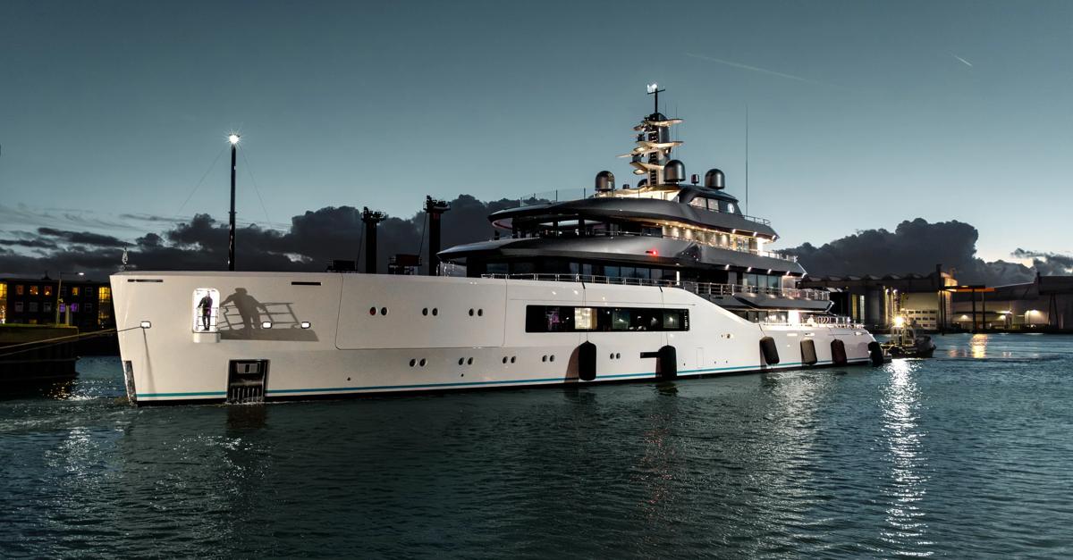 Amels 80 begins Sea Trials in Vlissingen
