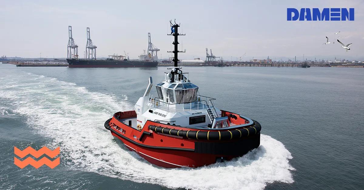 Damen signs contract with Port Marlborough New Zealand for ASD Tug 2312 ...